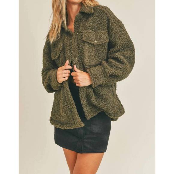 Sadie & Sage | Jackets & Coats | New Sadie Sage Coming Home Sherpa ...